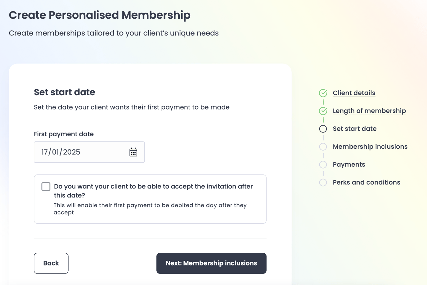 How do I create a personalised membership and send an invitation to a ...