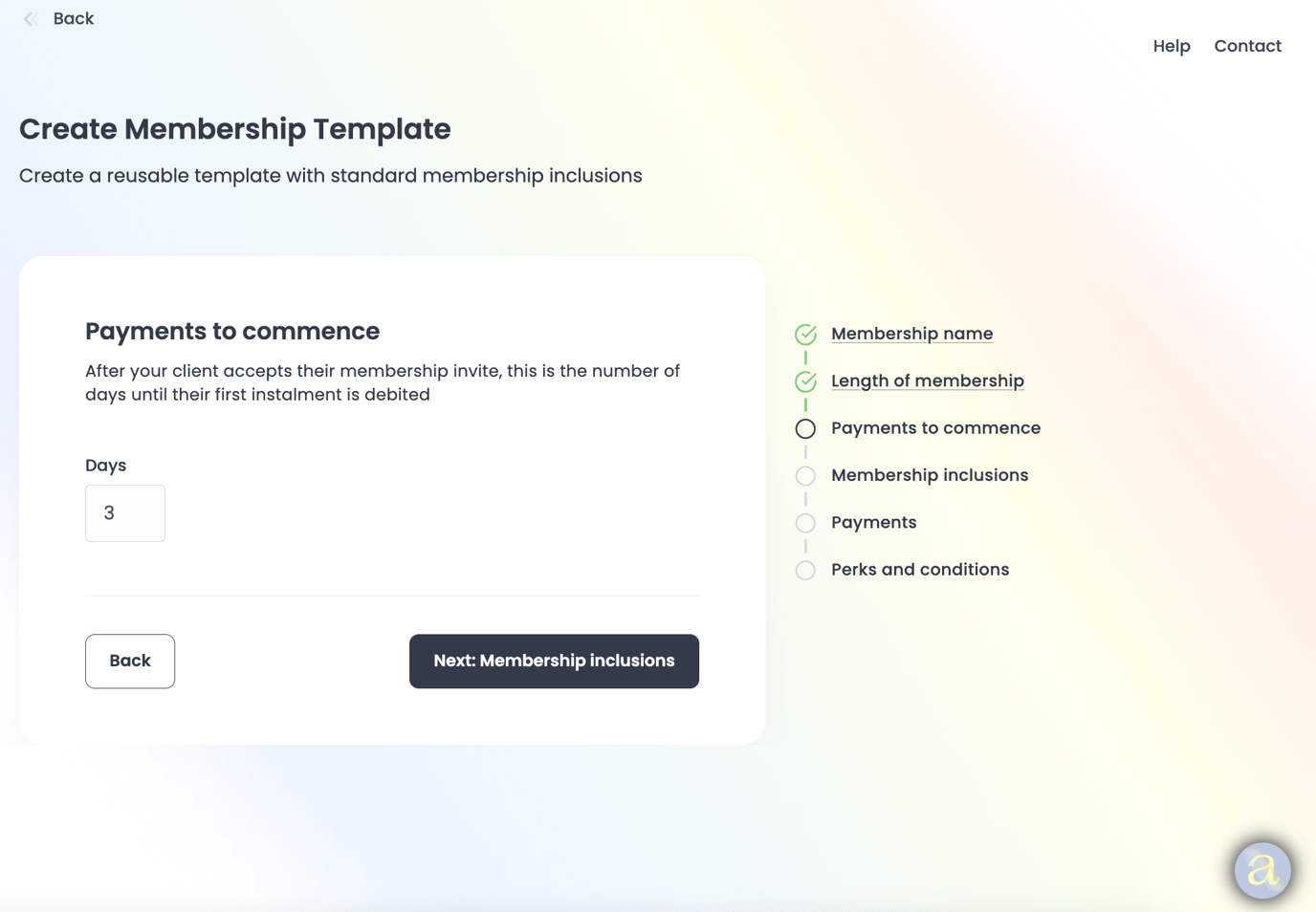 How do I create a membership template?
