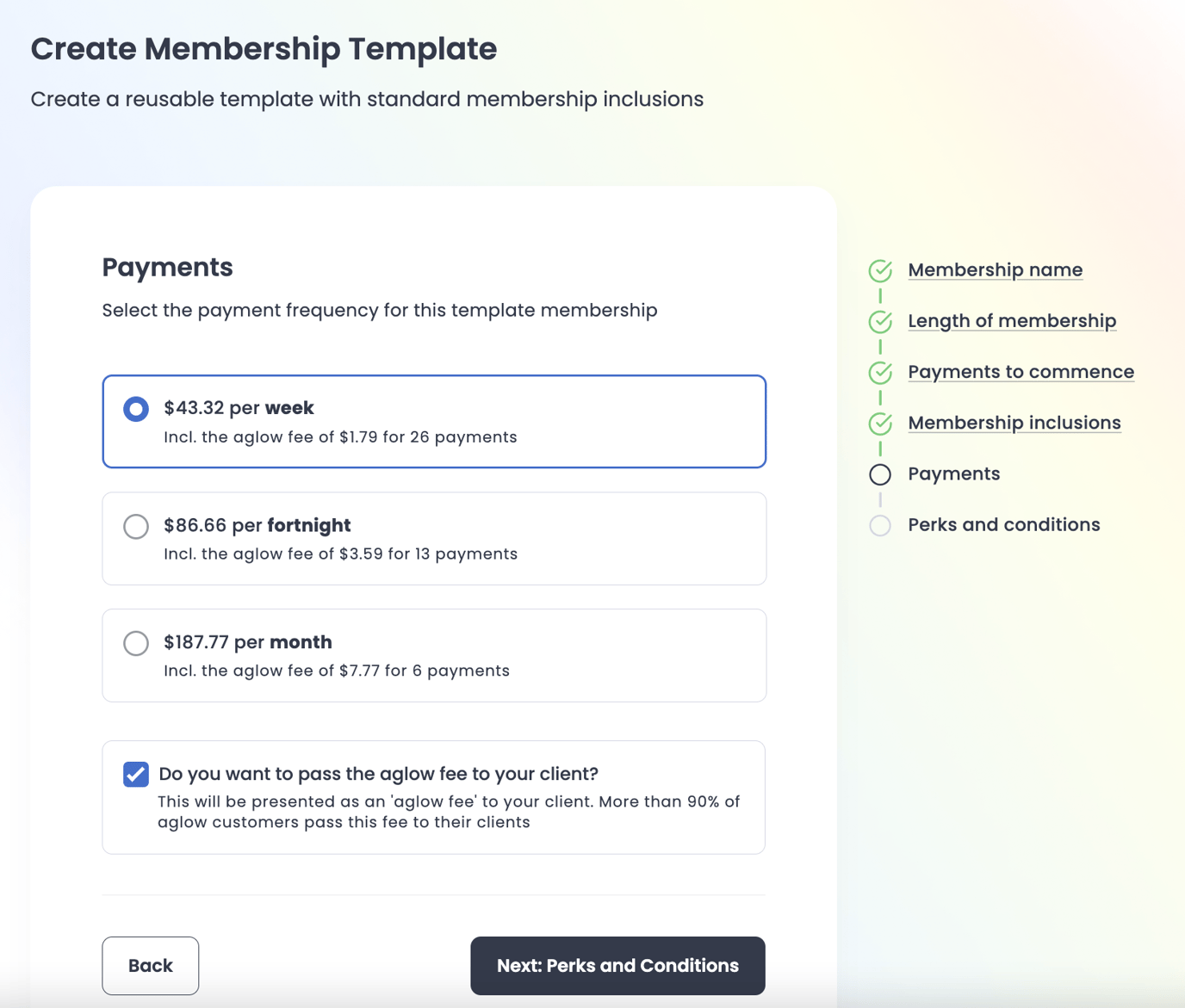 How do I create a membership template?